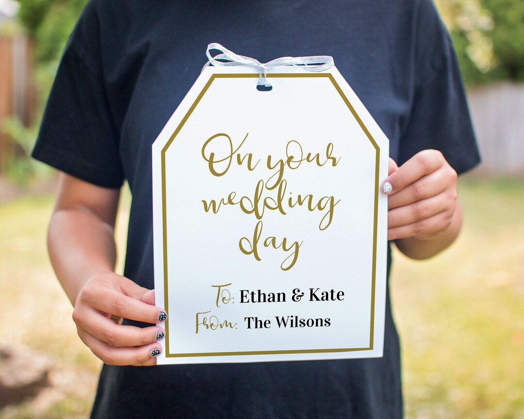 Giant Gift Tag - PRINTABLE Editable Corjl, Extra Large Tag, Huge Gift ...