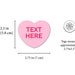 Candy Heart Gift Tags Corjl Editable, Favor Tags, Printable Hang Tags ...