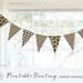 Coffee Bunting - PRINTABLE Coffee-themed Banner Flags W Coffee Beans ...