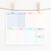 Printable List Paper Editable/fillable Instant Download PDF. To-do ...