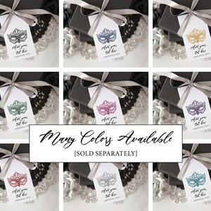 GOLD Masquerade Gift Tag - PRINTABLE - Corjl Editable, Favor Hang Tags ...