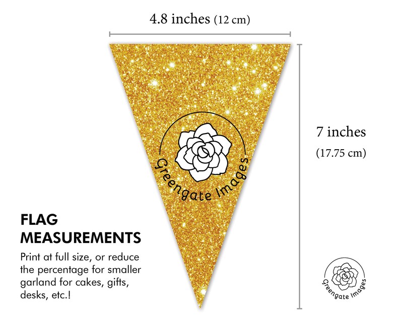 Happy New Year Bunting Party Printable Digital Banner - Etsy