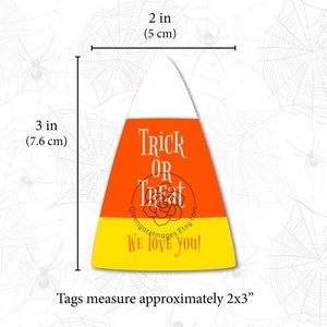 Candy Corn Gift Tags - Printable Bag Tags That You Can Personalize in ...