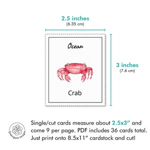 Ocean Memory Game - PRINTABLE Downloadable Activity PDF. Matching Game ...