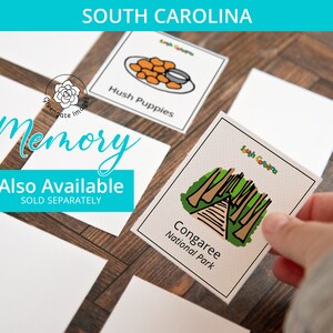 South Carolina Bingo Cards - 50 PRINTABLE Unique Cards. Download ...