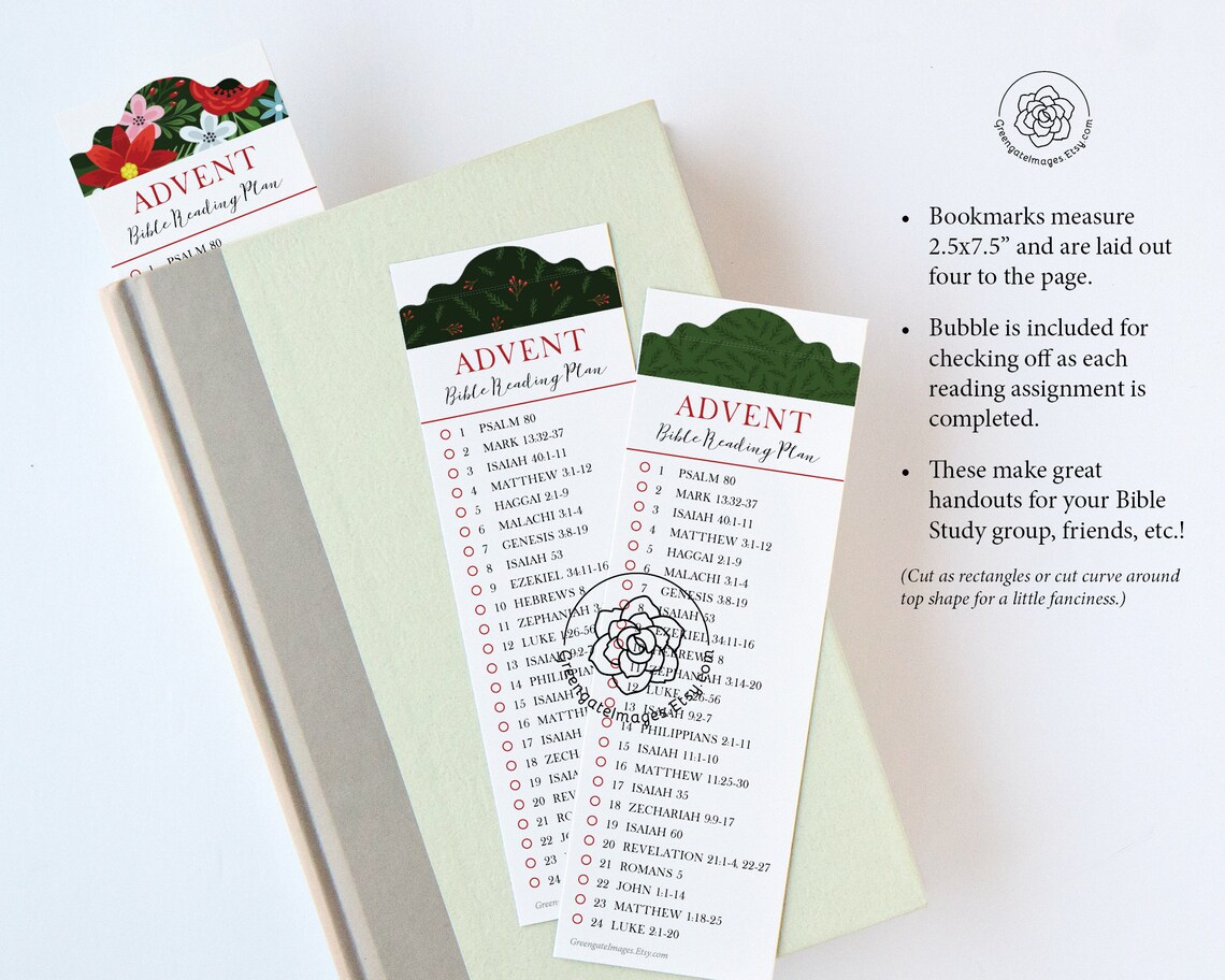 Advent Bible Reading Plan - PRINTABLE - Advent Calendar, Advent ...
