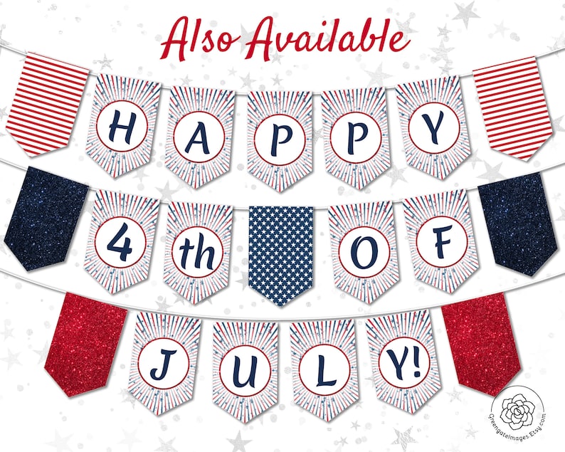 American Flag Bunting Banner Stars And Stripes Etsy