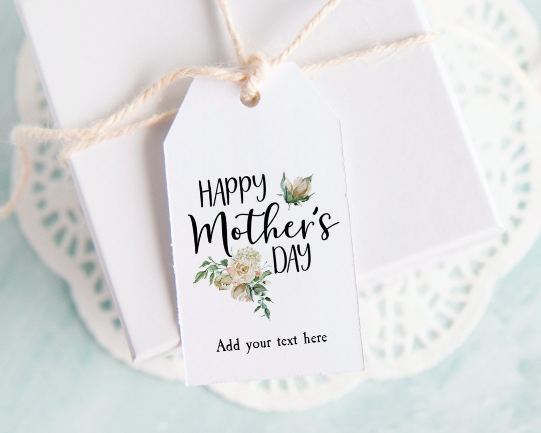 Mother's Day Gift Tags Printable Gift Tag Editable - Etsy