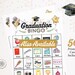 Graduation Bingo Cards: Printable Bingo Cards, Black and White, 50 ...