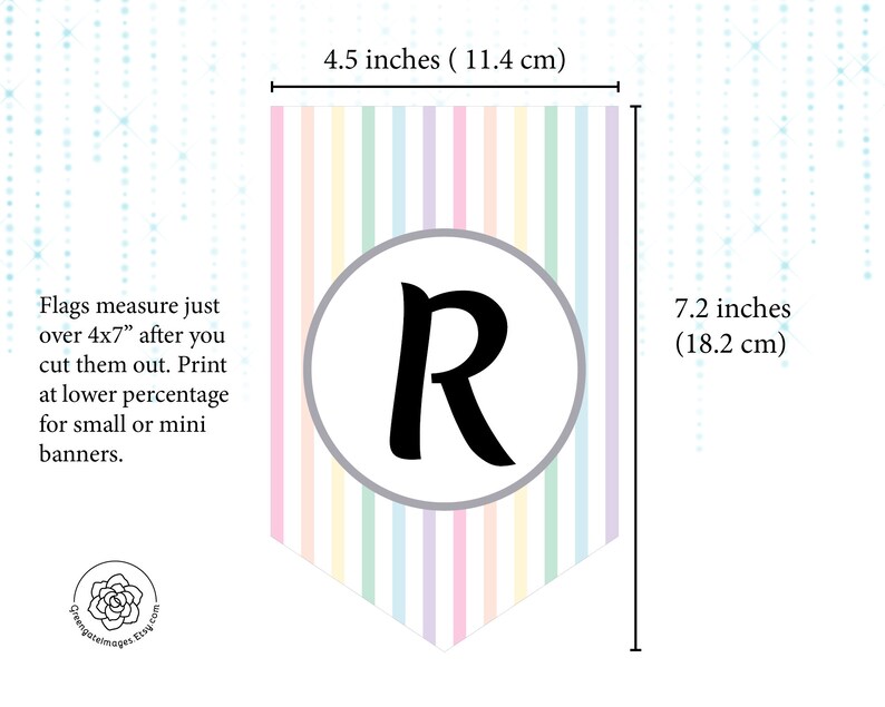 Printable Message Banner Pastel Rainbow Bunting Pink Peach - Etsy