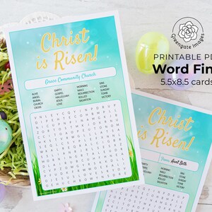 Christian Easter Word Find Cards - Printable Instant Download ...