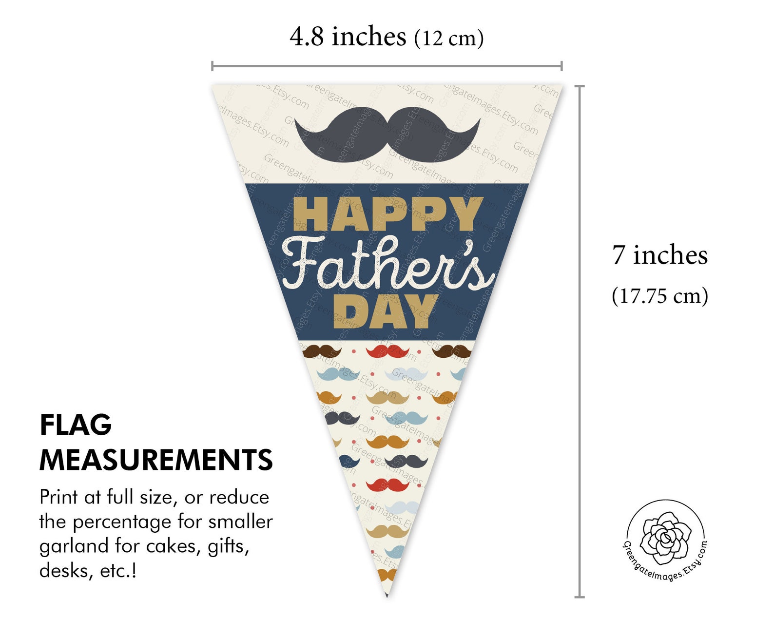 Father's Day Bunting PRINTABLE Banner for Father's | Etsy