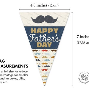 Father's Day Bunting - PRINTABLE Banner for Father's Day, Happy Father ...