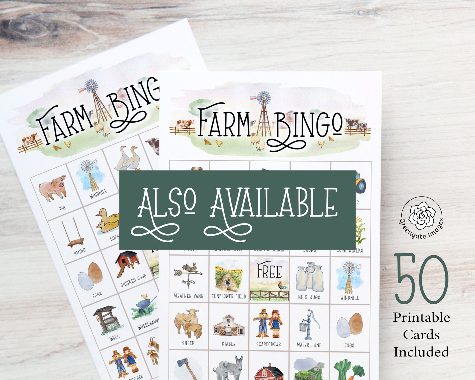 Horse Bingo: 50 Printable Bingo Cards - Cowgirl Party, Cowboy, Country ...