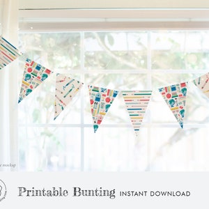 School/classroom Bunting - PRINTABLE Banner for Teachers, Back to ...
