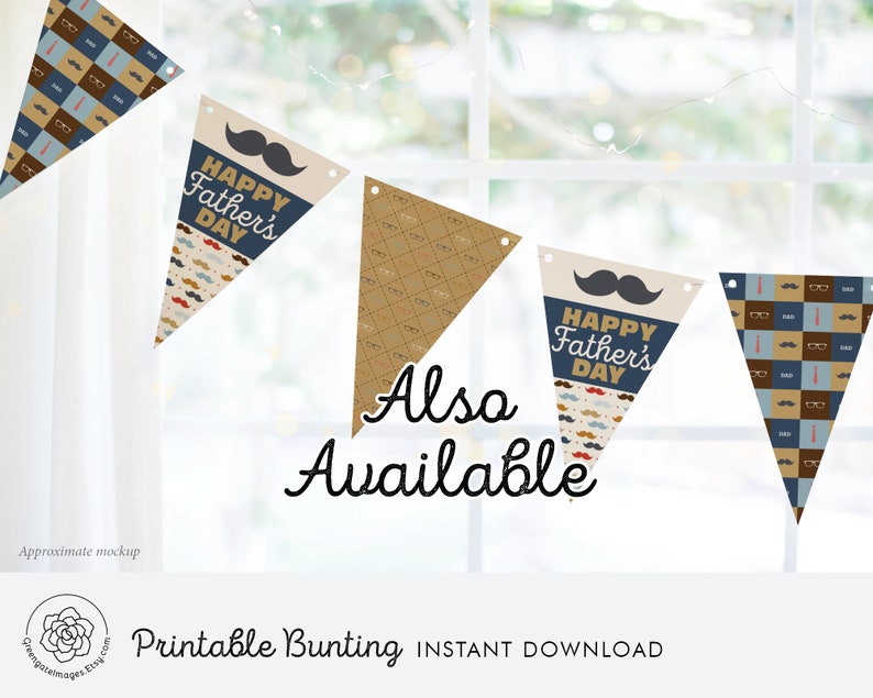 Father's Day Bunting PRINTABLE Banner for Father's - Etsy