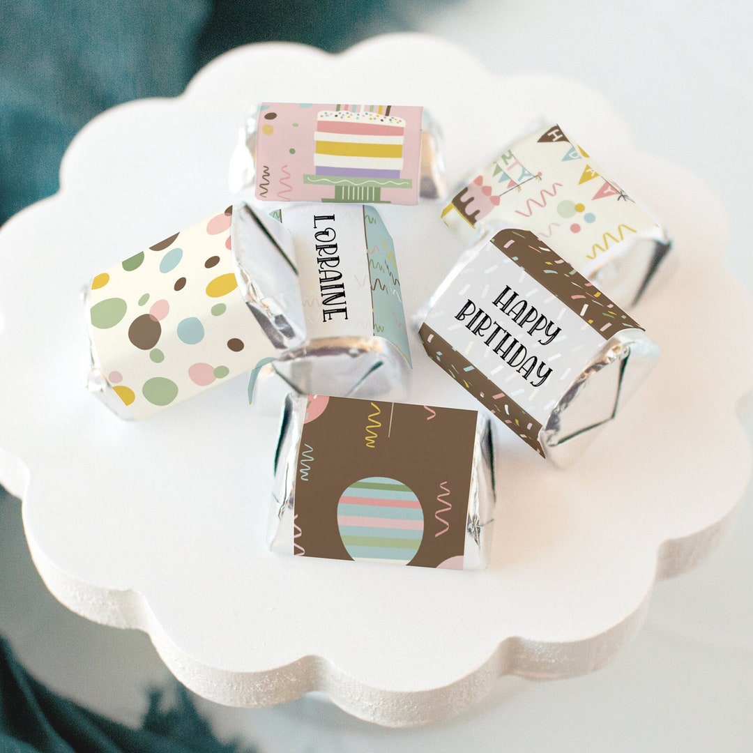 Birthday Nugget Wrappers - Printable/fillable PDF Download for Wrapping ...