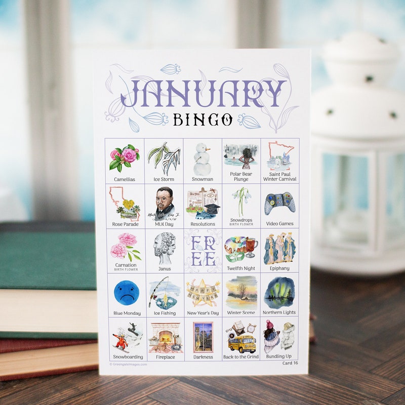 January Bingo - Etsy
