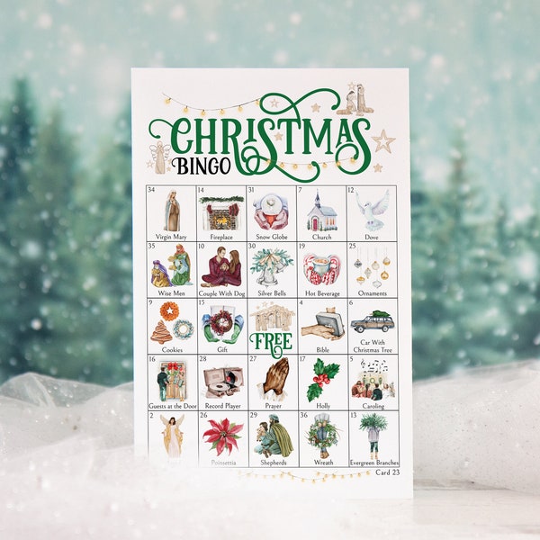 Christmas Bingo - Etsy