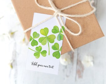 Shamrock Gift Tags - Etsy