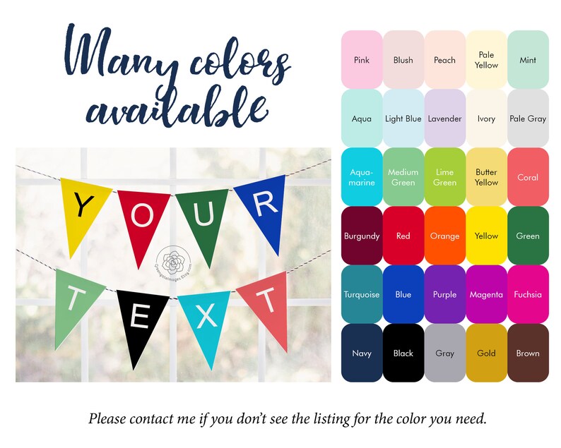 Yellow Letter Banner - PRINTABLE, Editable Banner PDF. Instant Digital ...