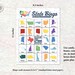 US State Bingo Set - Printable Bingo Game, 50 Cards, Senior Citizen ...
