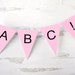 Pink Letter Banner - PRINTABLE, Editable Banner PDF. Instant Digital ...