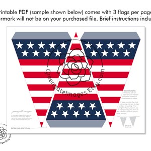 American Flag Bunting - Banner, Stars and Stripes, Independence Day ...