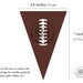 Football Bunting - Football Banner, Football Printable, Football Party ...