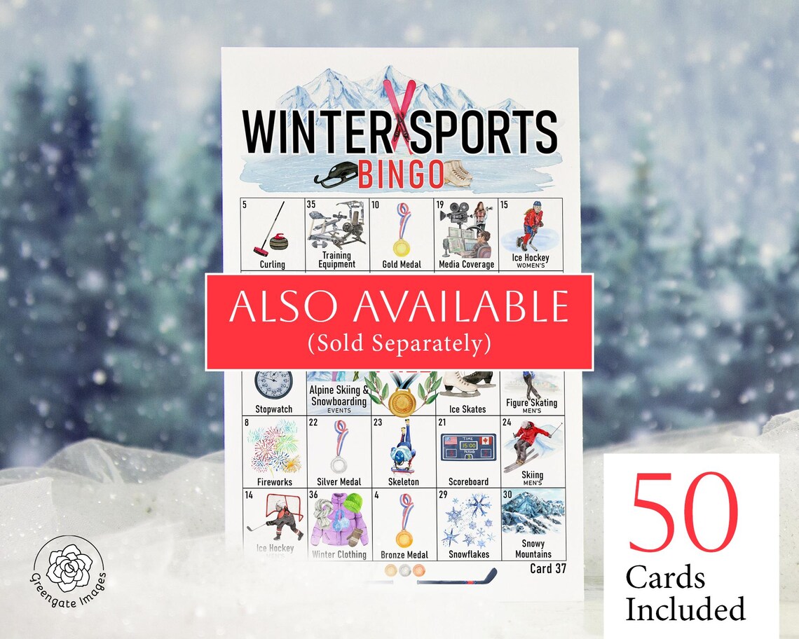 Winter Sports Word Search - PRINTABLE Downloadable Activity. Cute ...