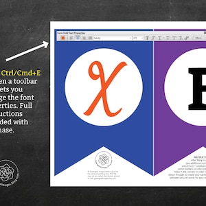 Rainbow Letter Banner - Editable Printable Message Bunting, Swallowtail ...