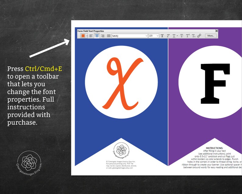 Rainbow Letter Banner Editable Printable Message Bunting - Etsy