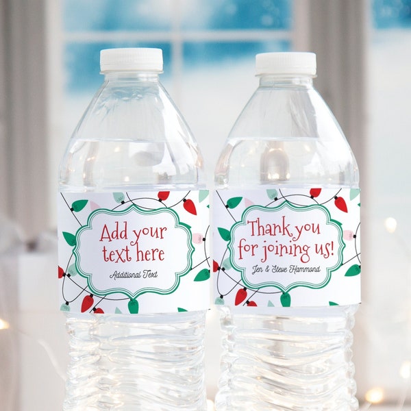 Holiday Bottle Label - Etsy
