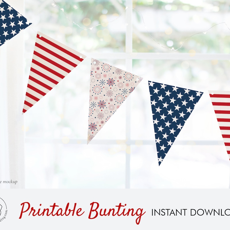 Patriotic Bunting - Etsy