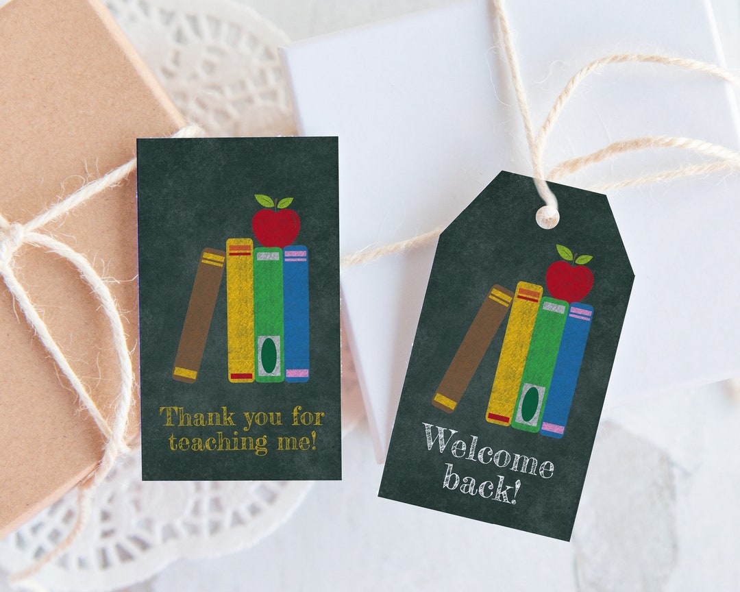 Teacher Gift Tags Printable Gift Tag, Editable Corjl, Favor Bag Tag ...