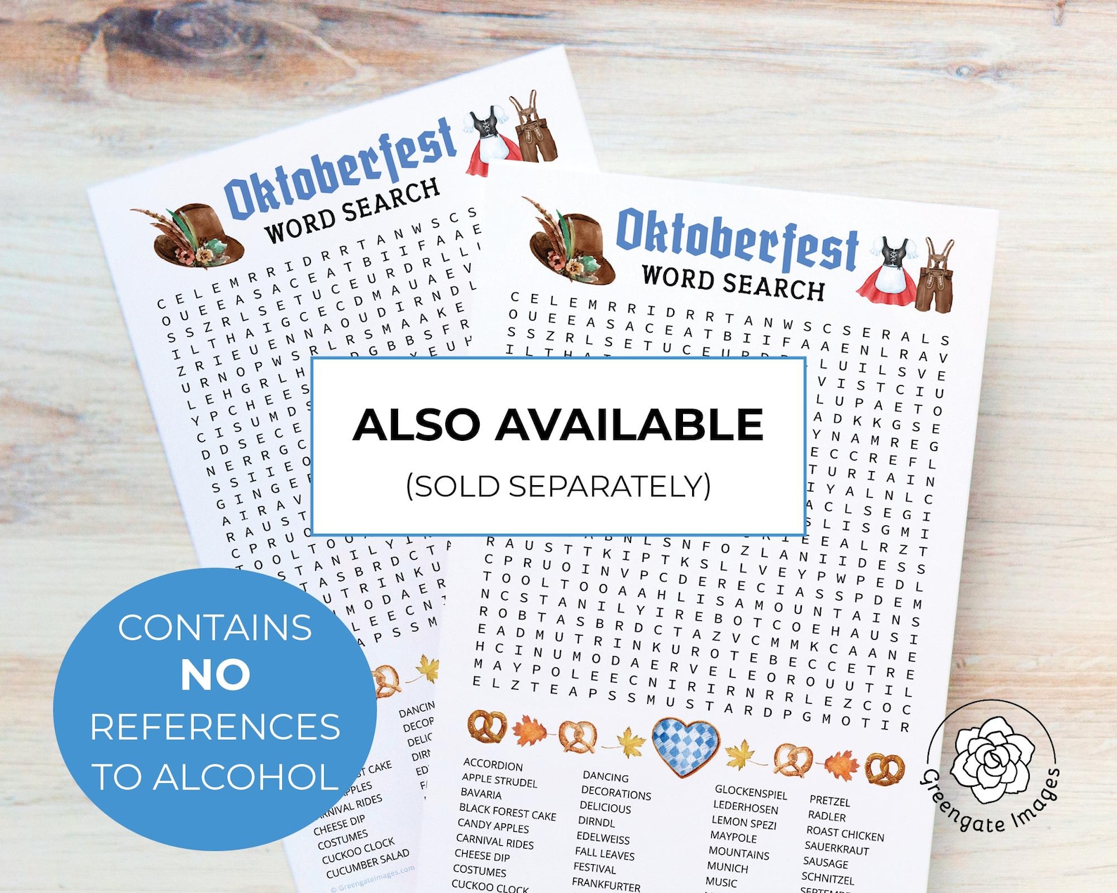 Oktoberfest Activity Page - PRINTABLE Instant Download PDF for Kids and ...