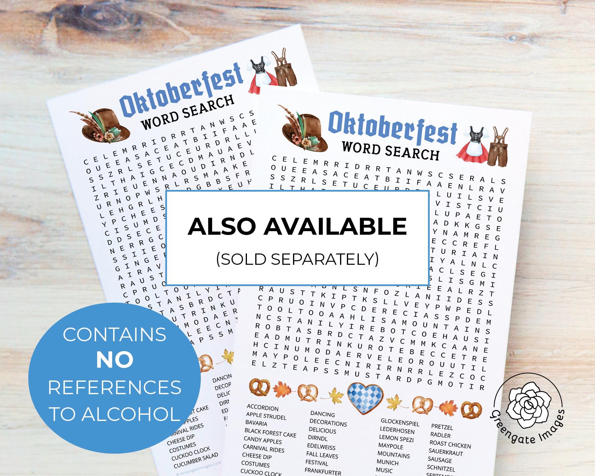 Oktoberfest Activity Page - PRINTABLE Instant Download PDF for Kids and ...