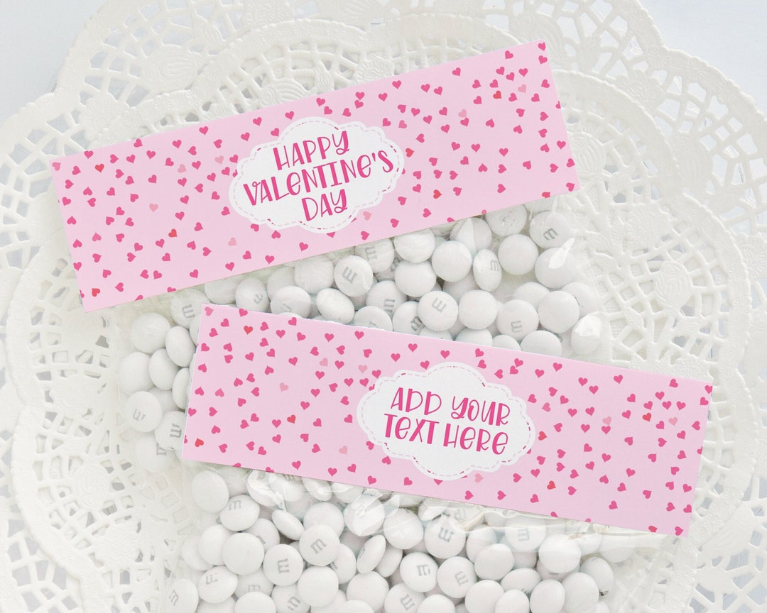 6.5 Valentine's Day Bag Toppers PRINTABLE Sandwich Bag Card, Ziplock ...