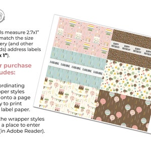 Birthday Nugget Wrappers - Printable/fillable PDF Download for Wrapping ...