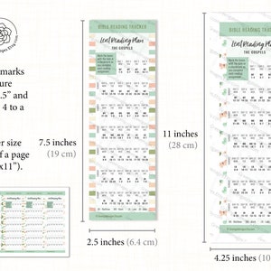 Lent Bookmark Bible Tracker - Printable Bookmark, Lenten Reading Plan ...