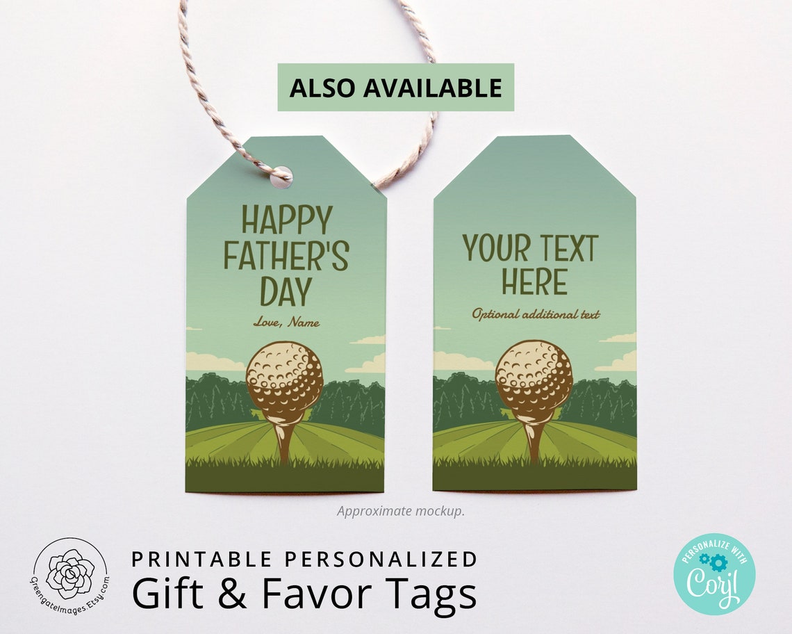 Fishing Gift Tag Father's Day Gift Tags Printable Gift | Etsy