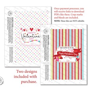 Valentine's Day Popcorn Wrapper - PRINTABLE Microwave Popcorn Wrapper ...