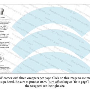 Solid Light Blue Cupcake Wrapper - Printable Instant Download, Standard ...