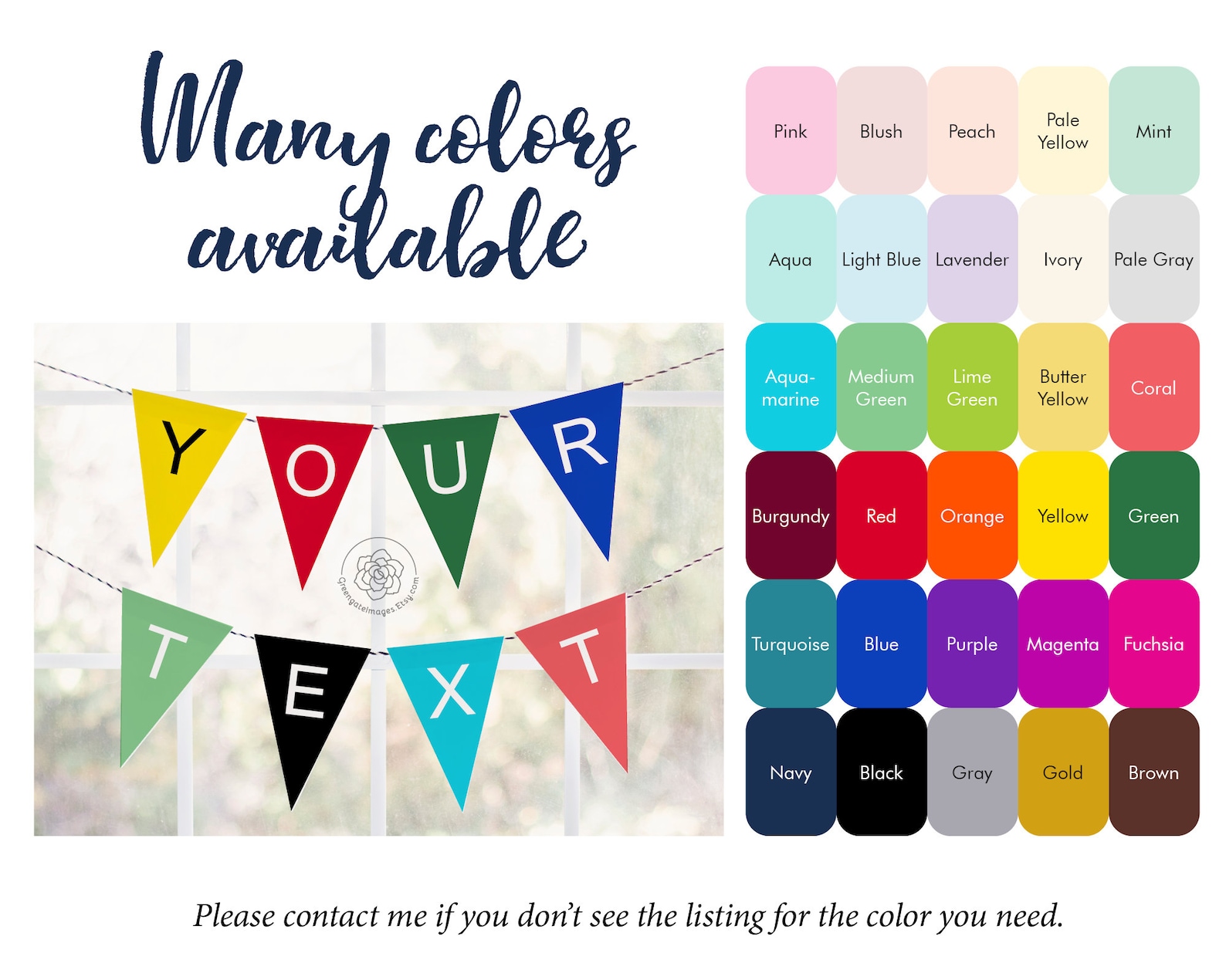 Orange Letter Banner - PRINTABLE, Editable Banner PDF. Instant Digital ...