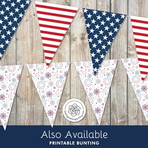 American Flag Bunting - Banner, Stars and Stripes, Independence Day ...