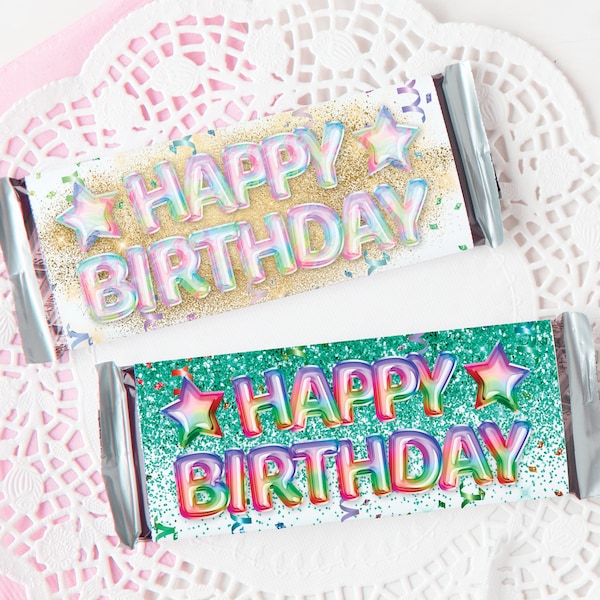 Printable Happy Birthday Hershey Bar Wrapper - Etsy