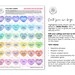 Conversation Heart Bingo Template: 50 Cards Printable Pdf, Editable ...