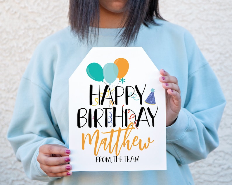 Giant Gift Tag PRINTABLE Editable Corjl Extra Large Tag - Etsy