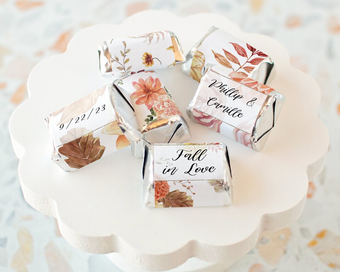Fall Wedding Nugget Wrappers - Printable/fillable PDF Download for ...