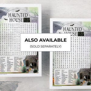 Haunted House Bingo Cards 50 PRINTABLE Bingo Cards Large - Etsy